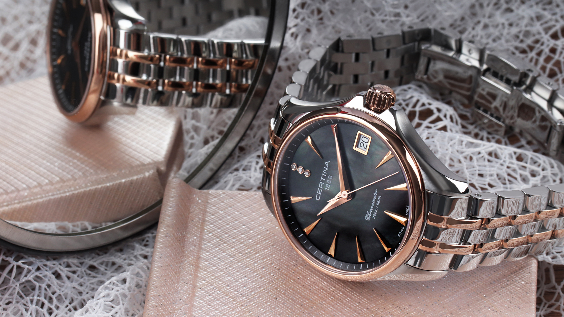 Women's watches set with diamonds – Photo Gallery