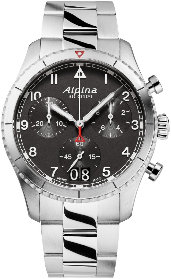 Alpina Startimer Pilot Quartz Chronograph Big Date AL-372BW4S26B ...