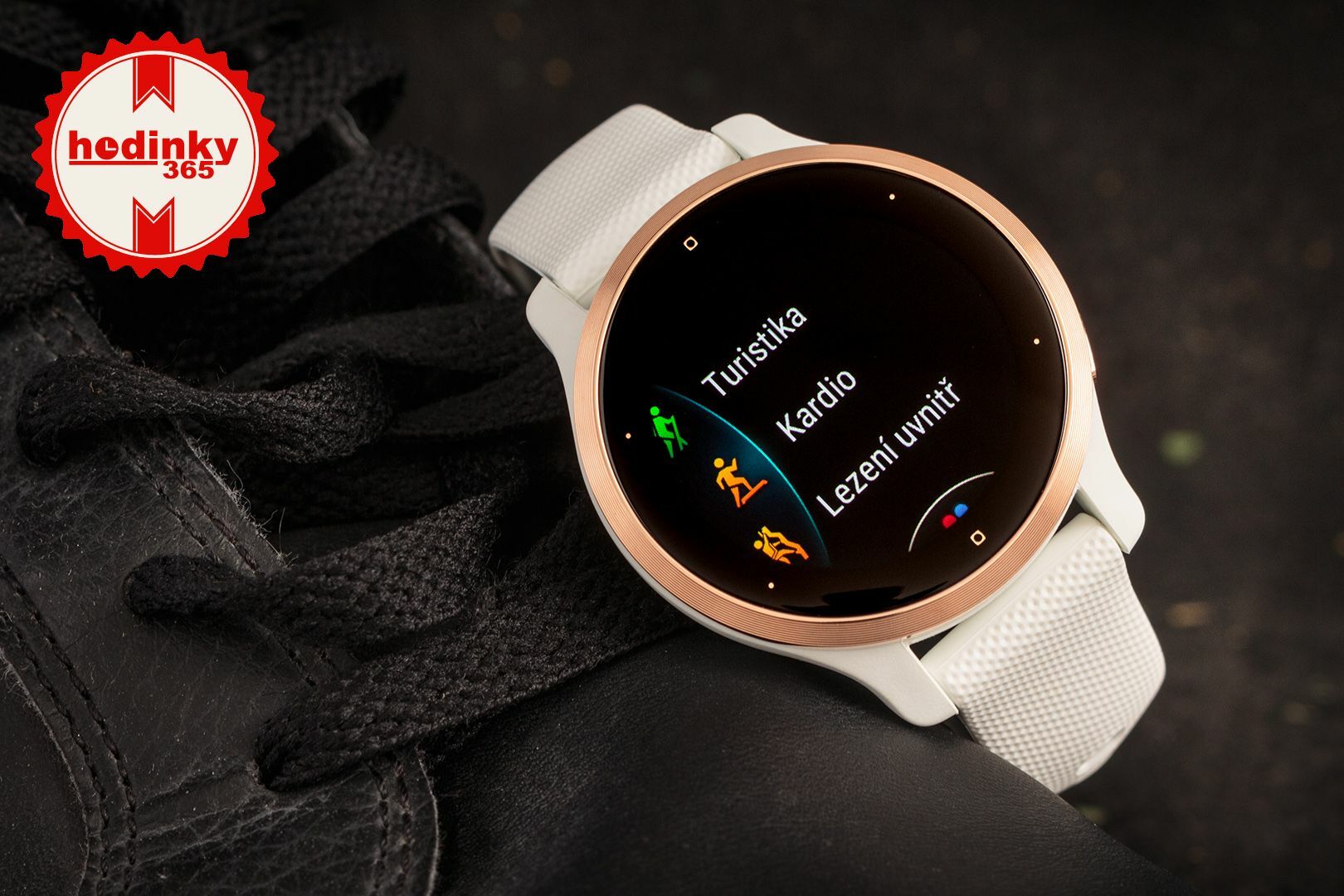 Garmin Venu 2S Rose Gold / White Band | Hodinky-365.com