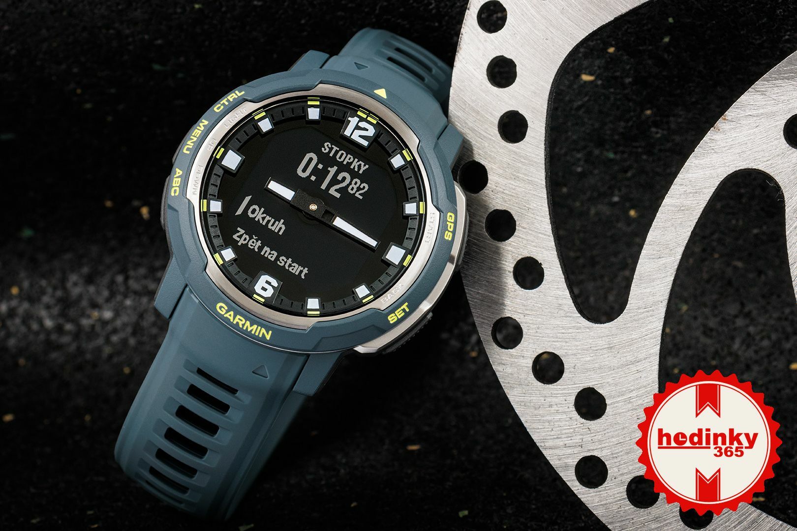 Garmin Instinct Crossover, Blue Granite | Hodinky-365.com